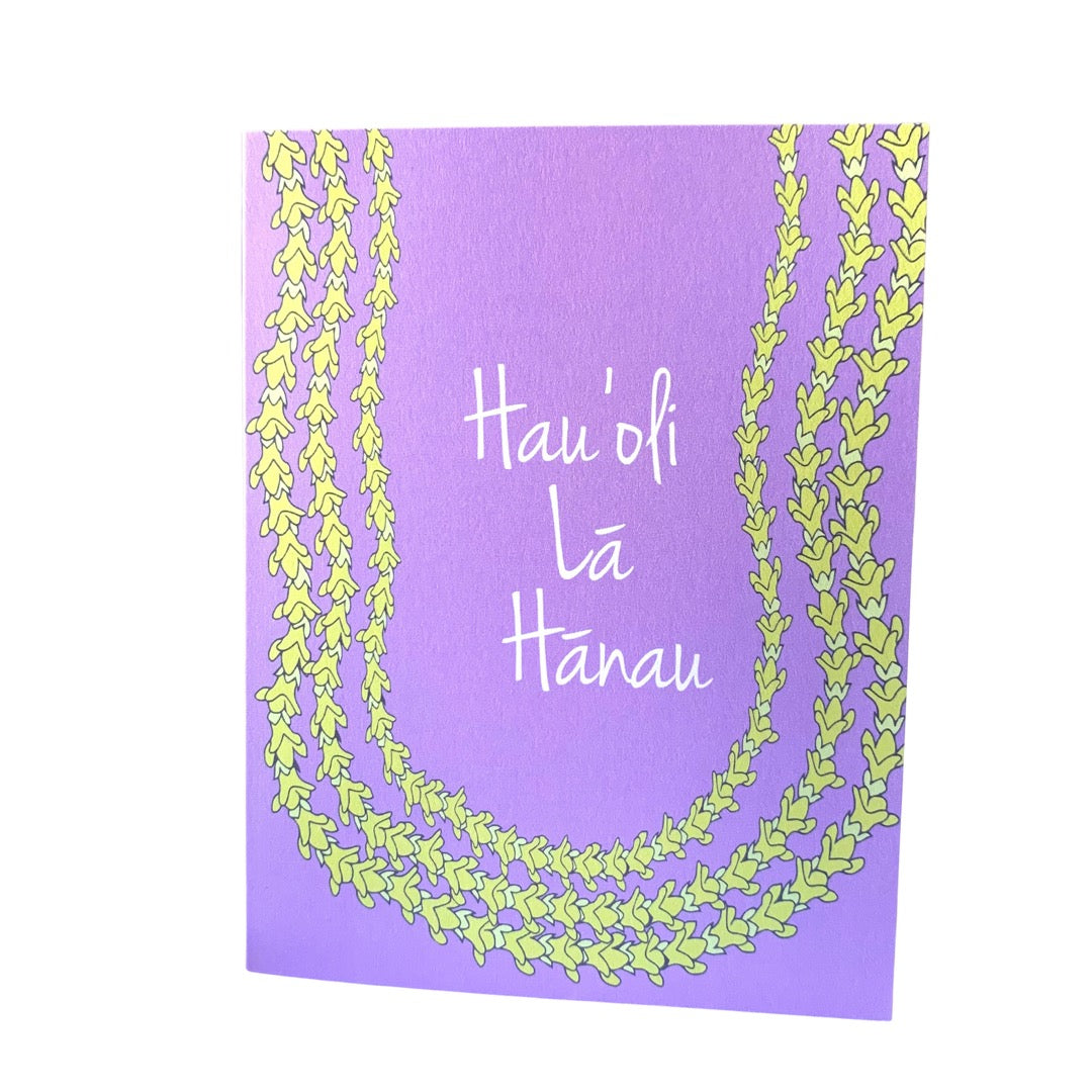 Pakalana Hau'oli Lā Hānau Hawaiian Birthday Greeting Card Blue – Debby ...