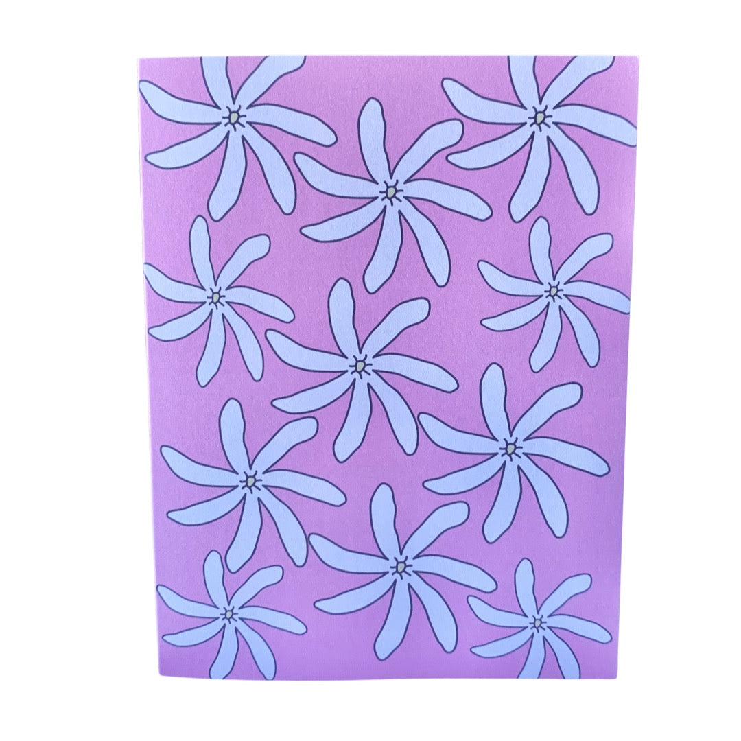 Tiare Greeting Card Blue – Debby Sato Designs