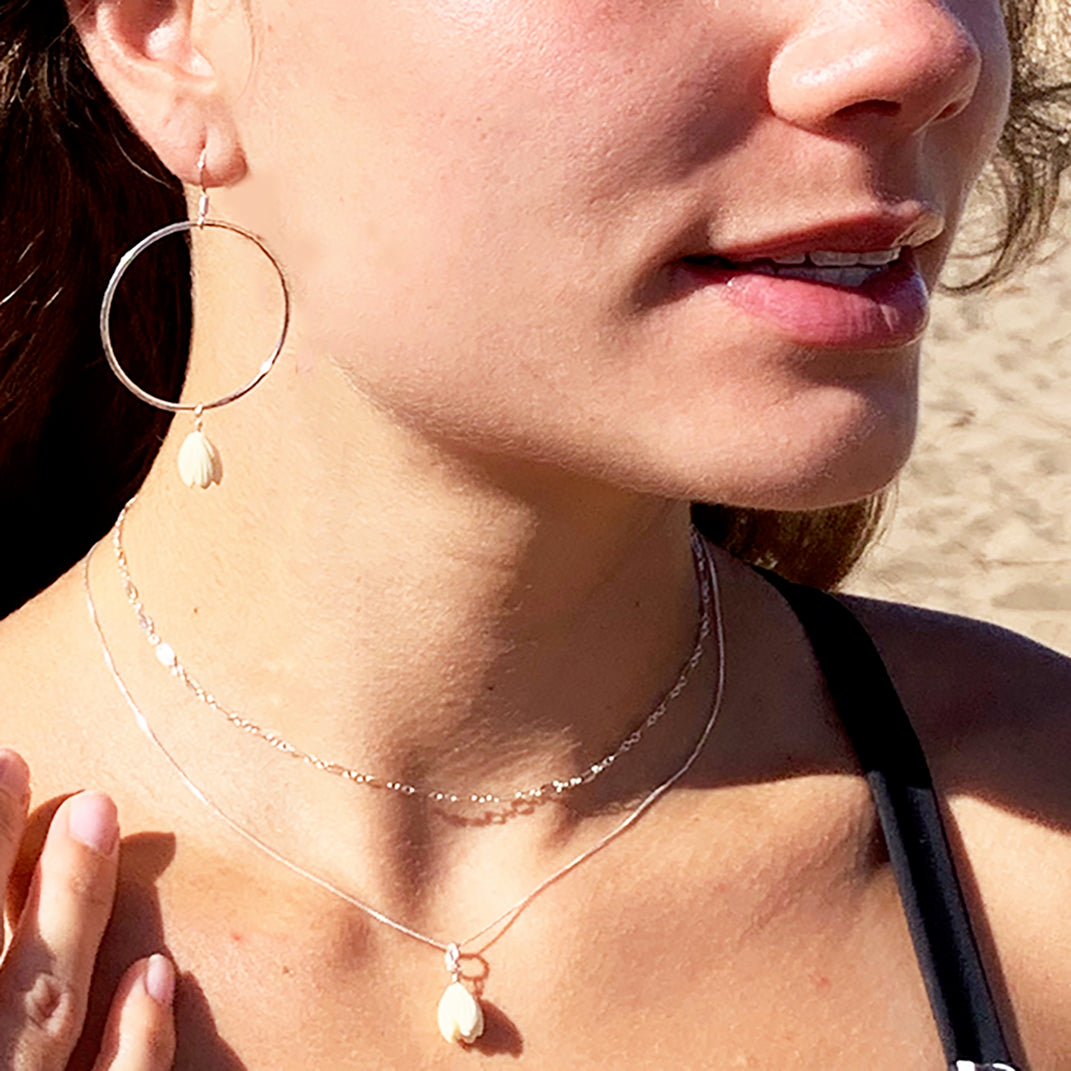Pīkake Hoop Earrings Medium (Sterling Silver) – Debby Sato Designs