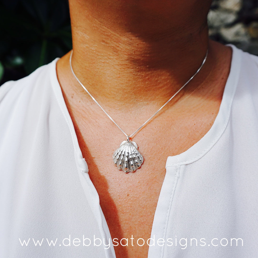 Sunrise Shell Necklace (Sterling Silver) – Debby Sato Designs