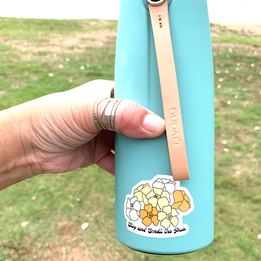Stop & Smell The Pua Sticker – Debby Sato Designs